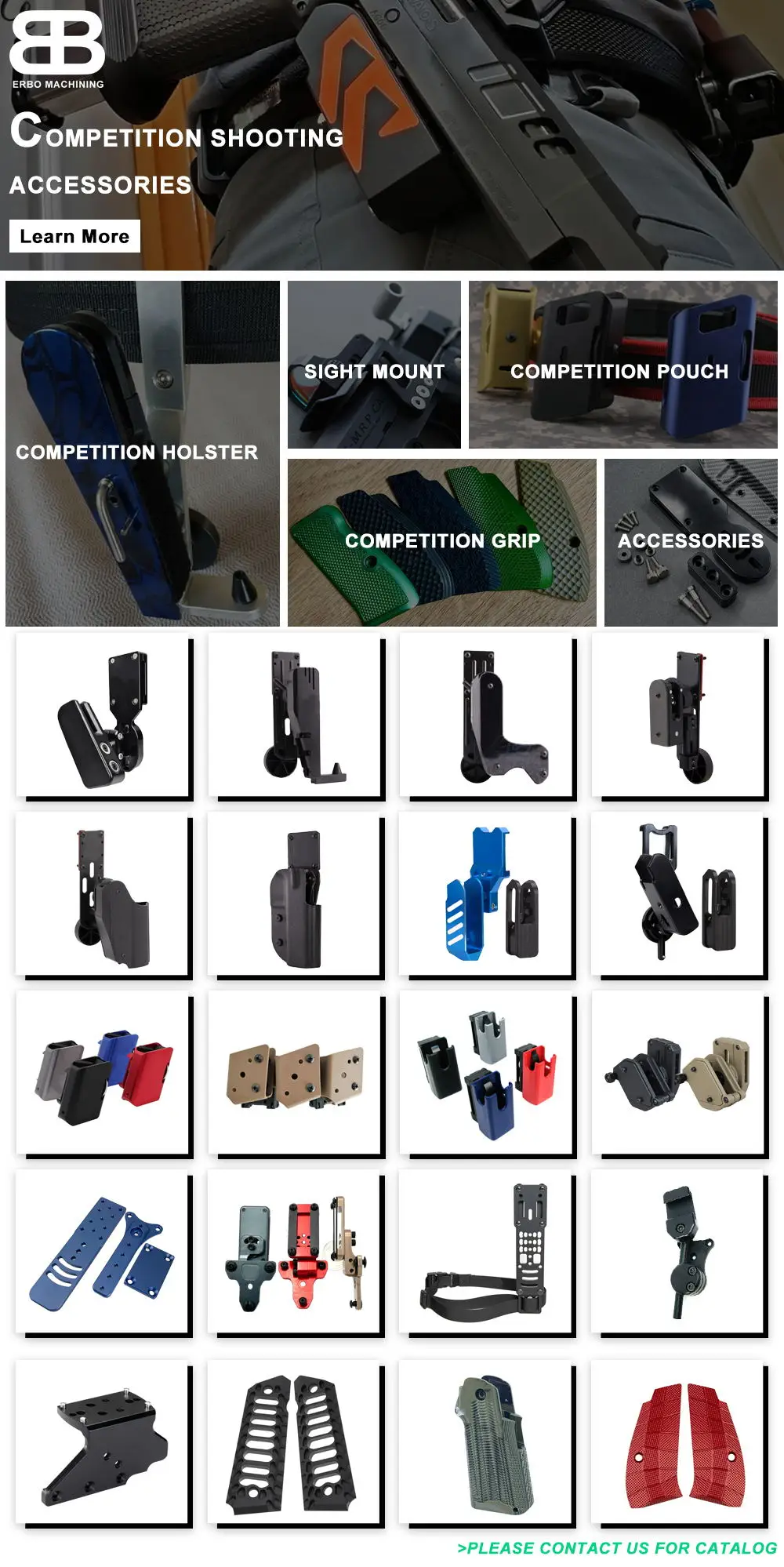 IPSC USPSA CR IDPA Magazine Mounting Plate & Holster