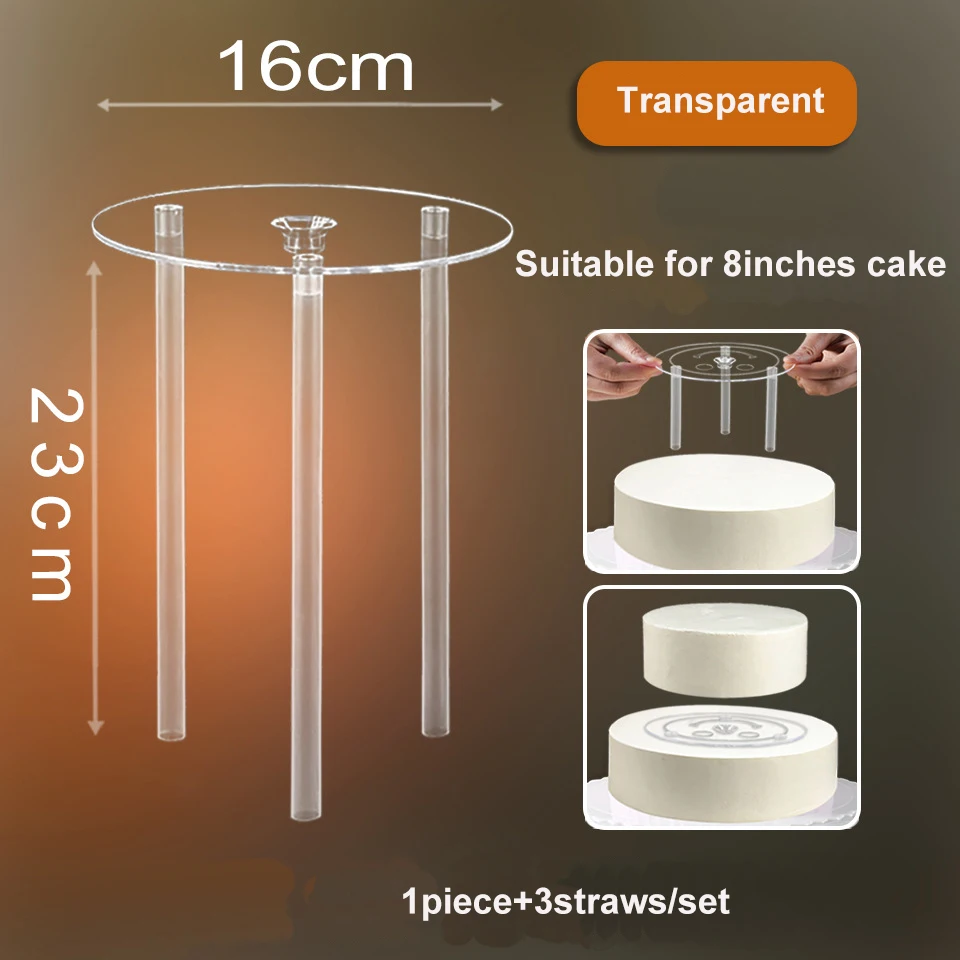 Hot Sales Transparent Round Cake Separator 4,6,8,10 Inches With 3 ...