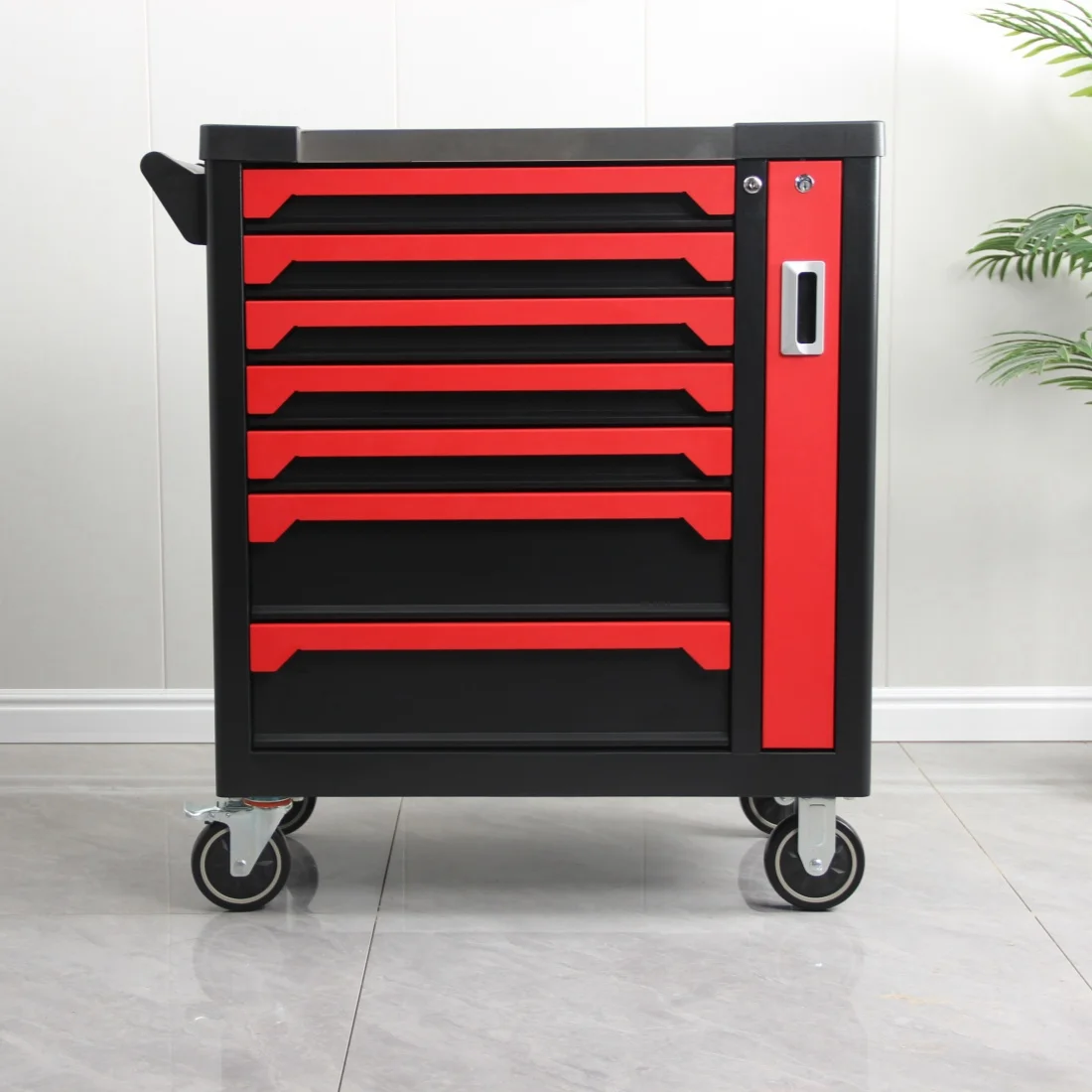 7-Drawer Iron Mobile Workbench Customizable Workshop Tool Chest Cabinet ...