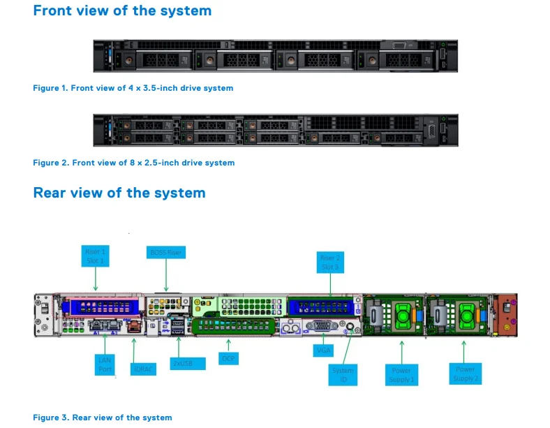 New Rack Server Dell Poweredge R450 Network Cabinet Server R450 1u ...