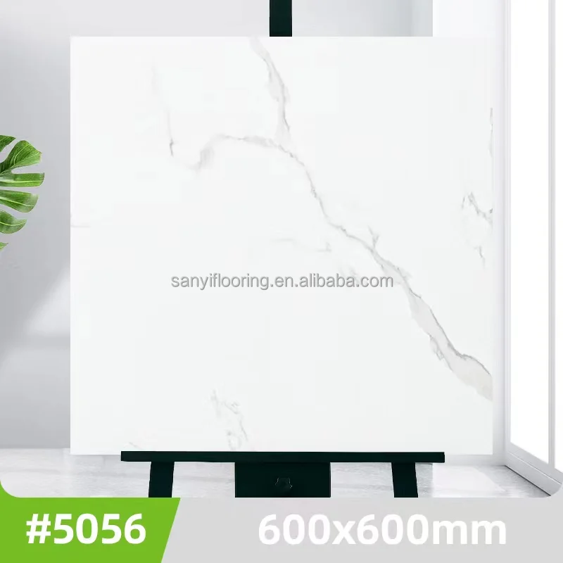 PVC Simulated Thick Marble 60x60cm Vinyl Floor Tile Sticker