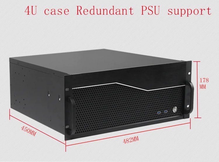 4u 19 Inch Rackmount Chassis with Fans - Industrial PC Case