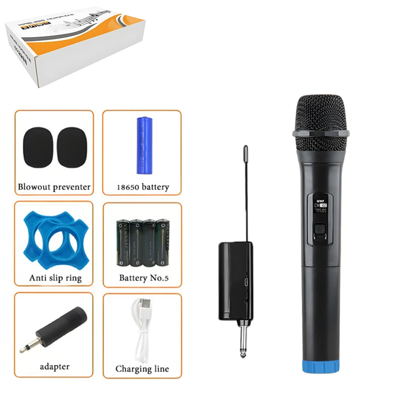 Professional UHF Wireless Recording Microphone For Teaching Microfono ...