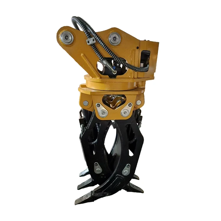 Hydraulic Five Finger Grapple Excavator Grapple Twin Cylinder Grapple ...