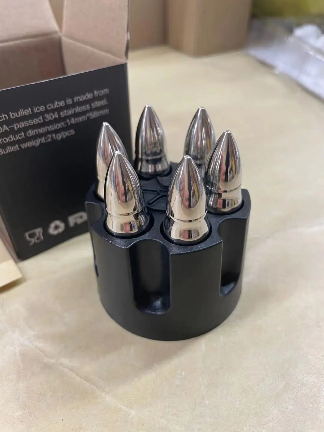 Hot Sale Good Quality Ecofriendly Stainless Steel Ice Cube Bullet ...