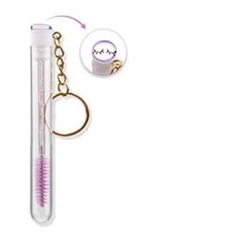 Mini Mascara Cleaner Tube,Key Ring Mascara Eyelash Extension Brush Key ...