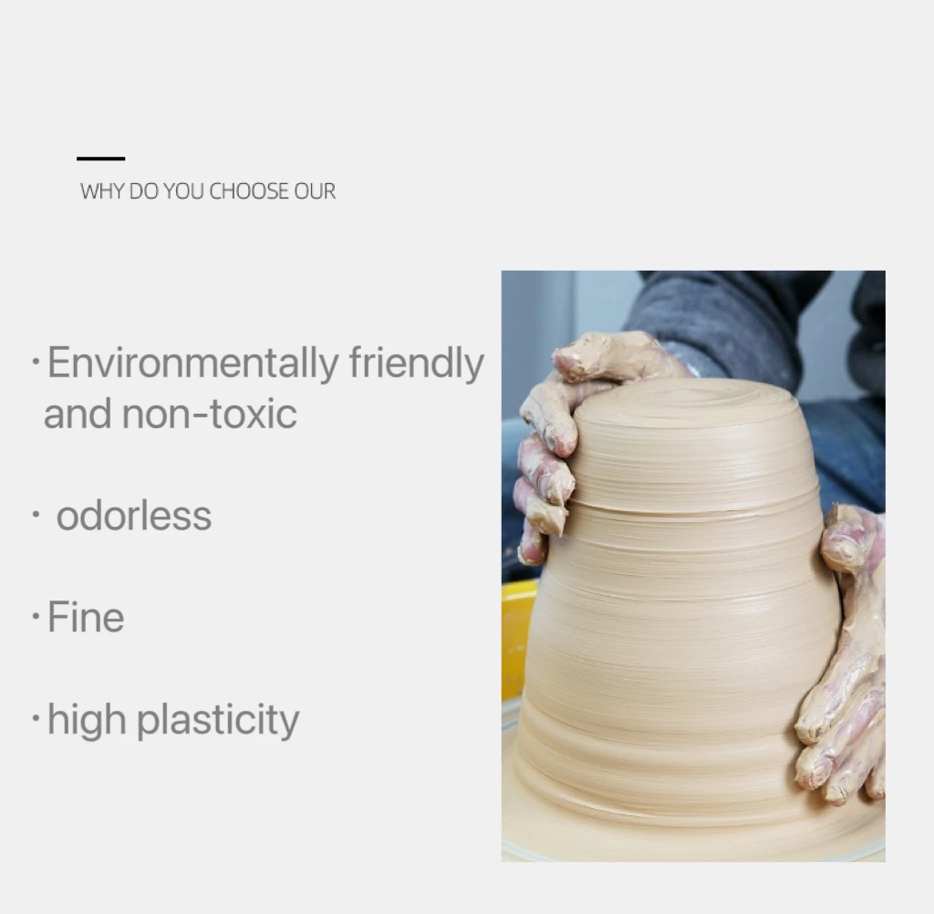 Hot White Stoneware Clay Potclays Pottery Clay Baking Drying Modeling ...