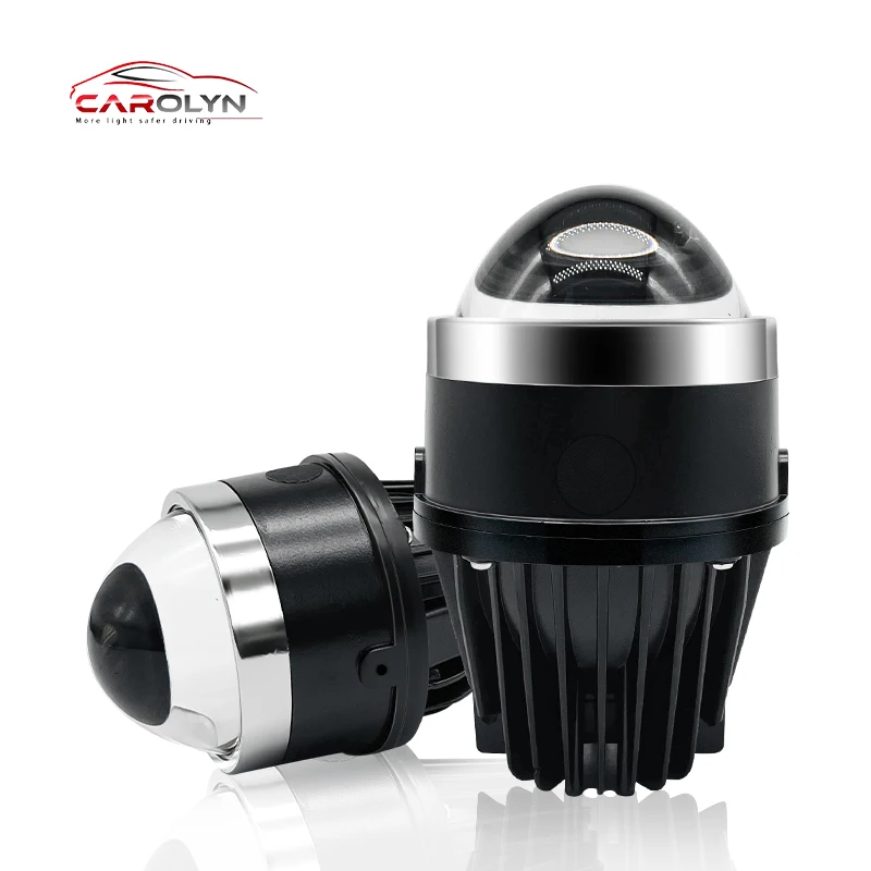 Universal Use 3 Colors Led Fog Lamps Projector Lens White/yellow Light ...