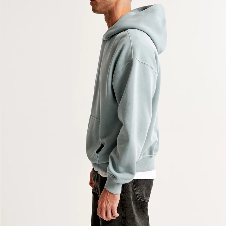 OEM Mens Oversized Blank Hoodies with Custom Logo Embroidery
