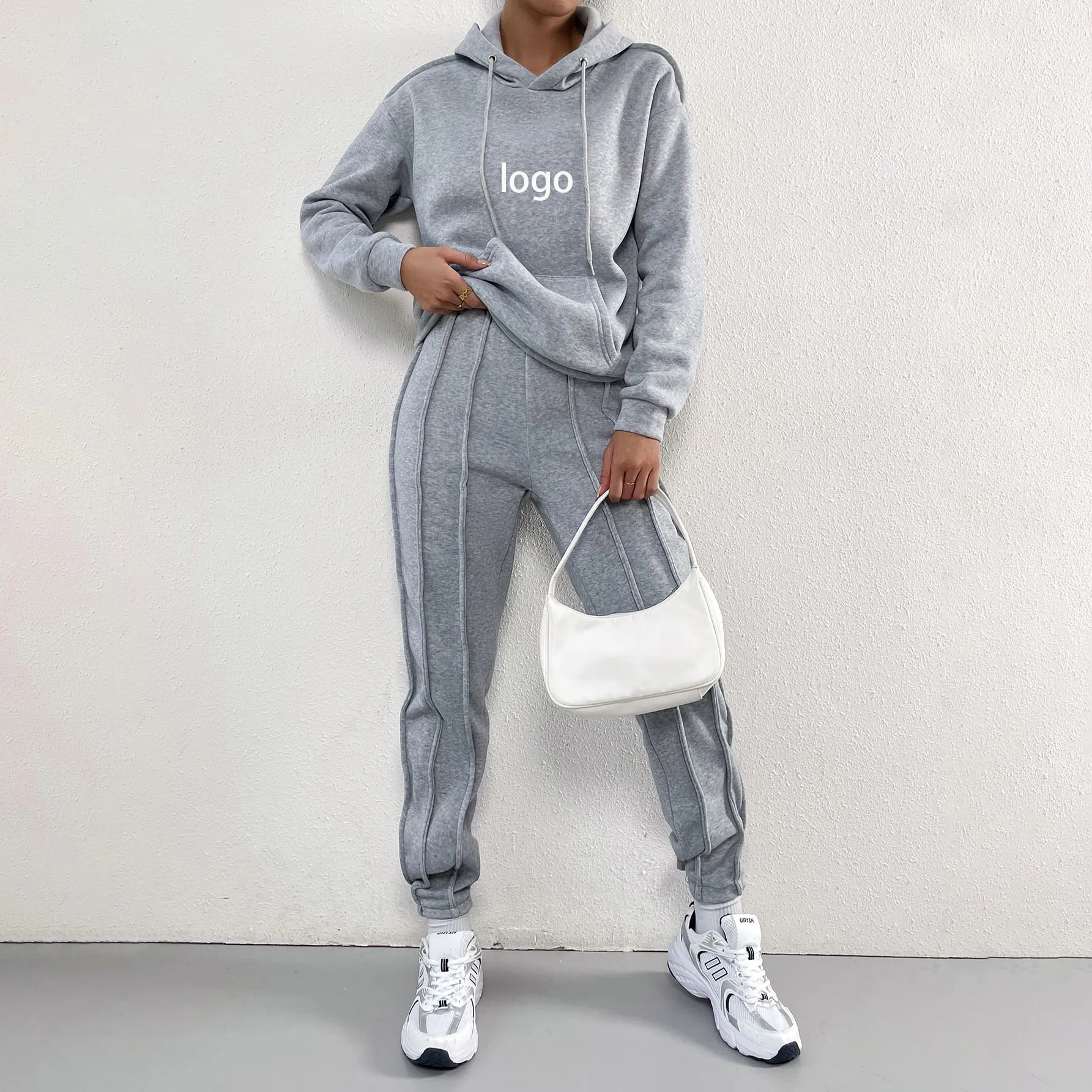 Custom Women's Clothing Sets High Quality Women Casual Sweatpants And ...