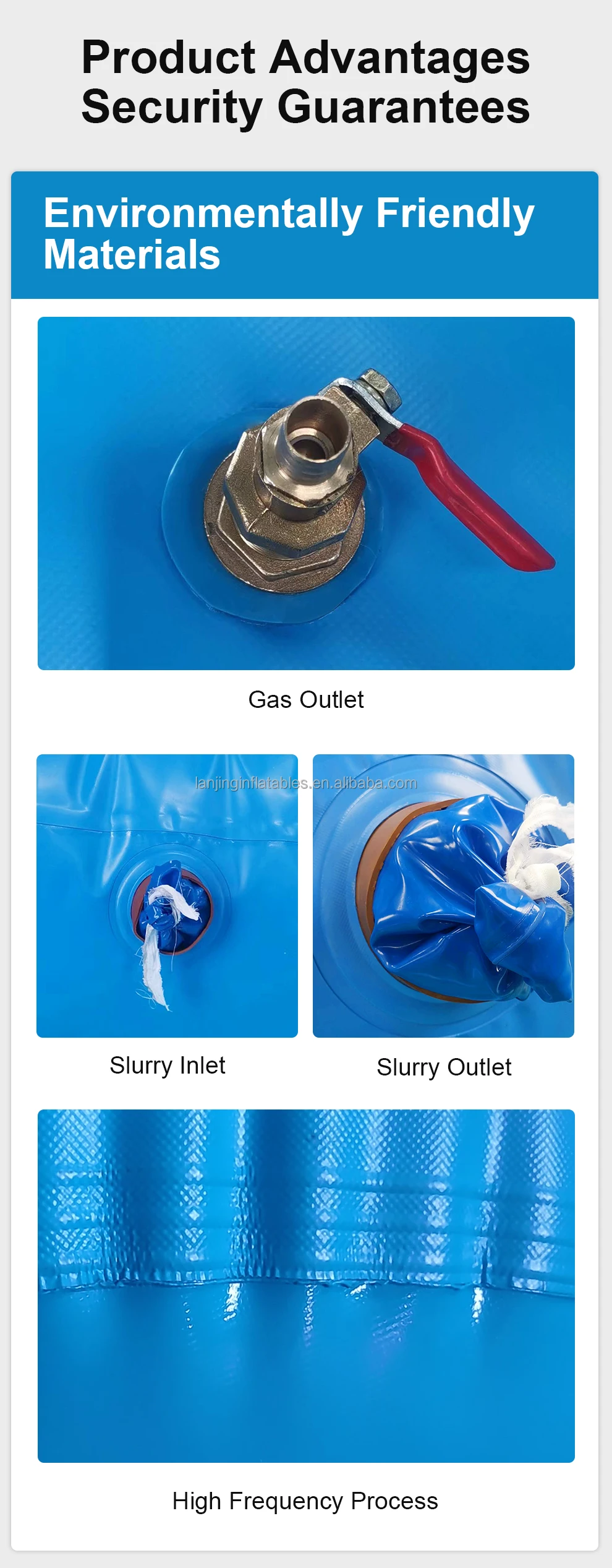 1m3 Small Foldable Pvc Biogas Digester Storage Tank For Domestic Use ...