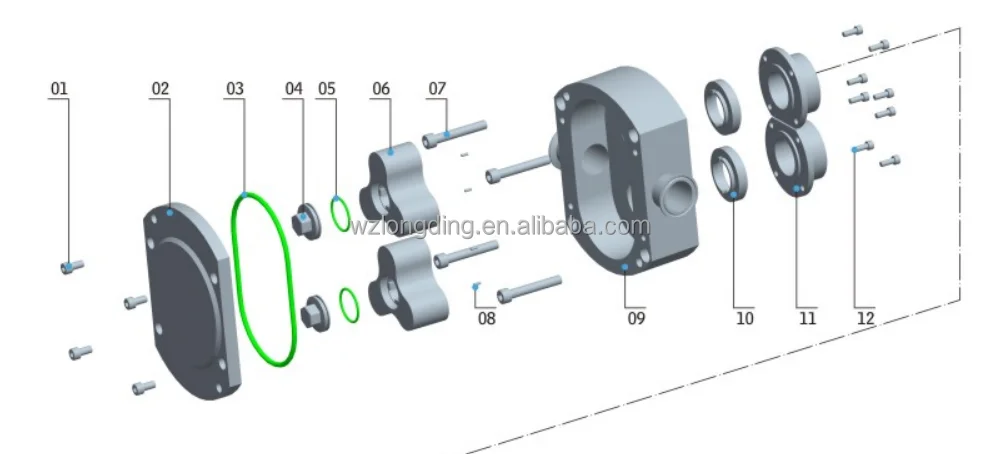 Stainless Steel Sanitary Rotor Pump - High Viscosity Liquid Transfer