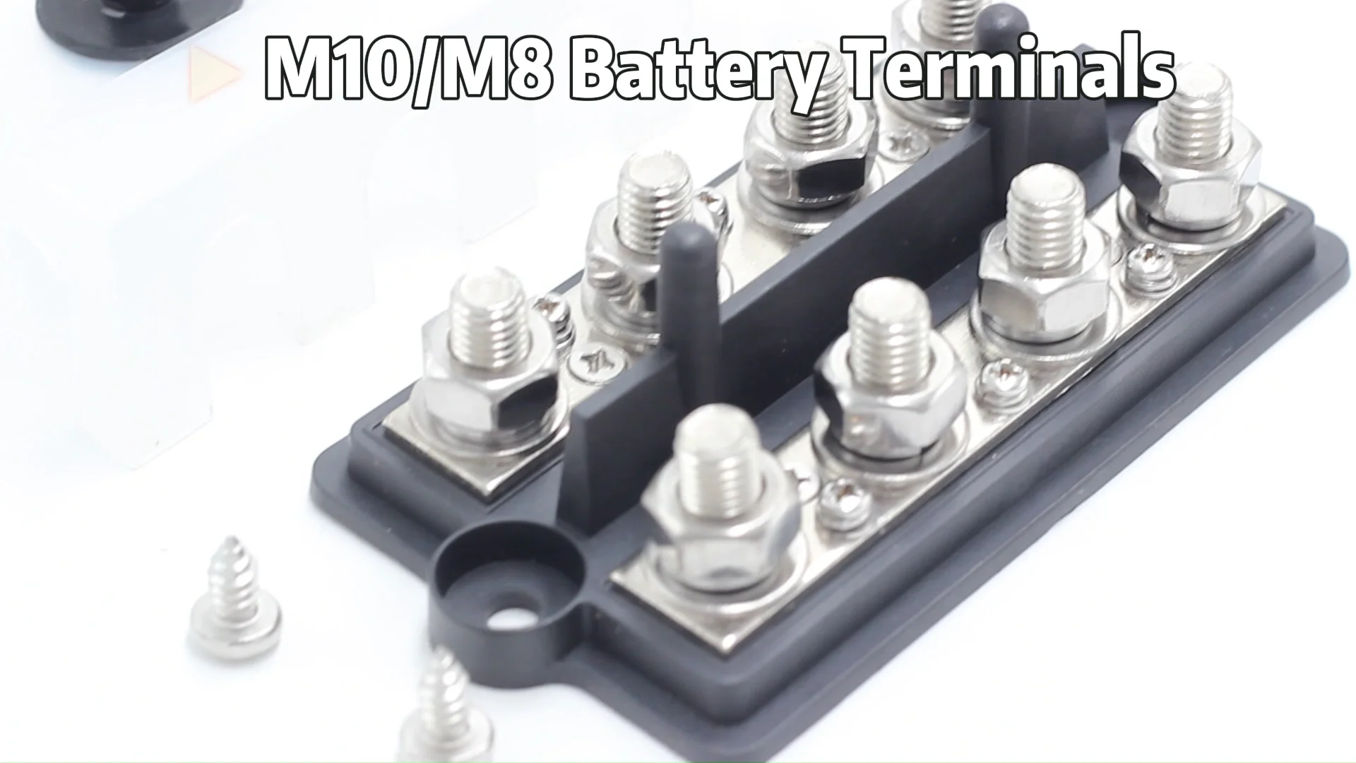 8 Way Bus Bars 100a 48v Busbars #8-32 Terminals Distribution Block With ...