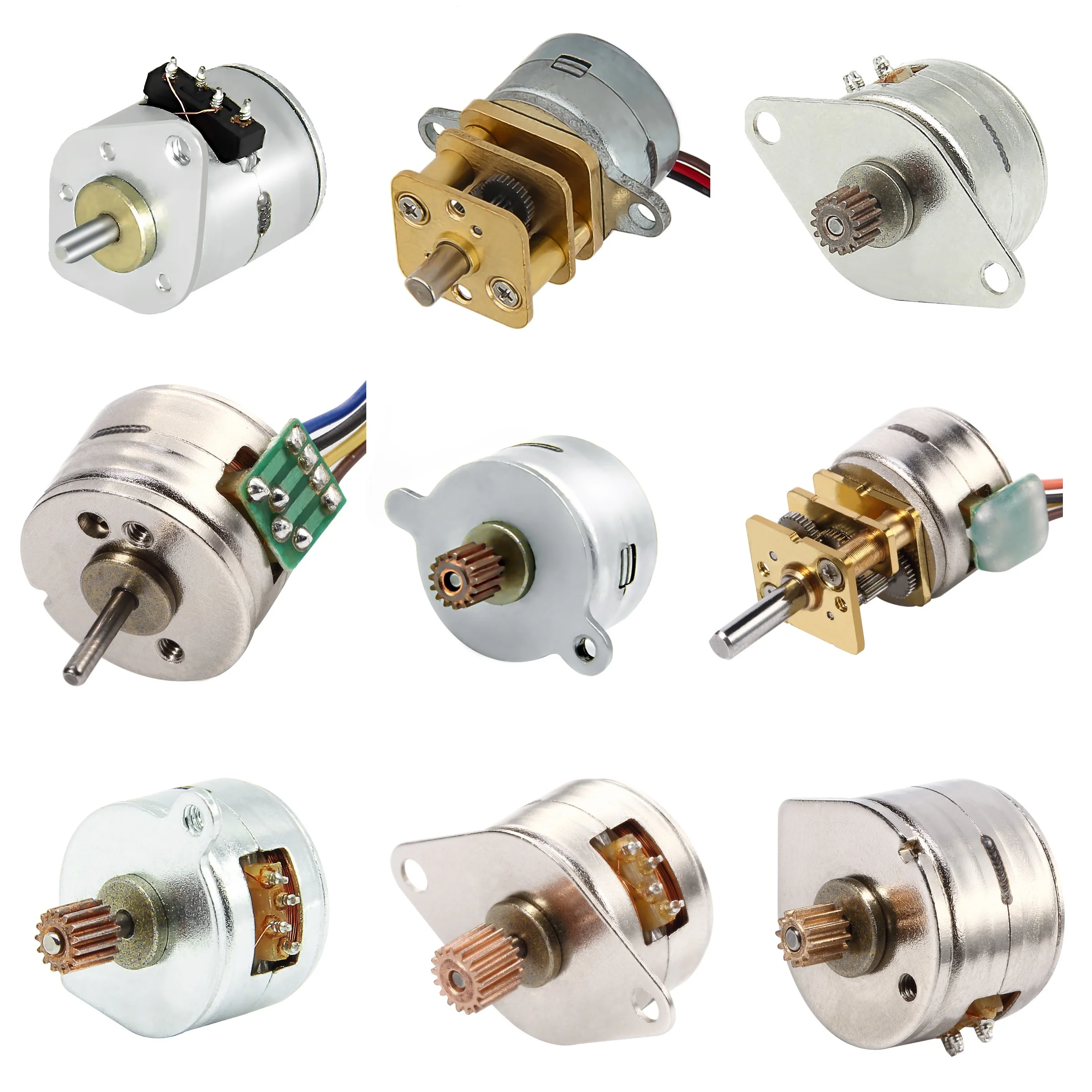 MAINTEX 10mm 15mm 20mm 5V 6V 24V Stepper Motor Mini Stepping Motor ...