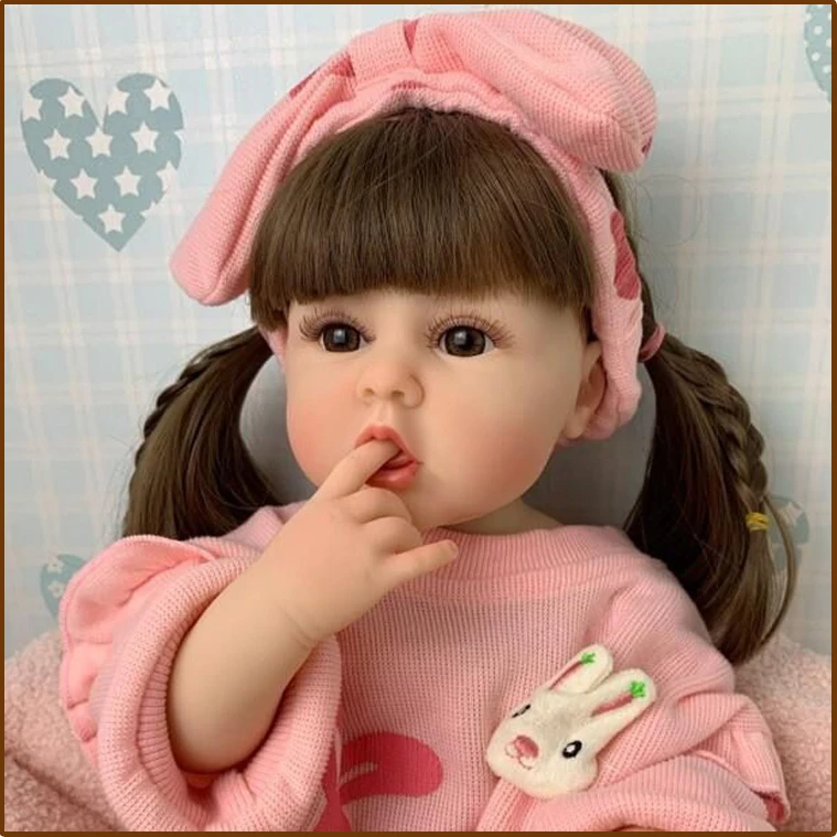 Reborn Realistic Huggable Soft Body Doll High Simulation Baby Doll With ...
