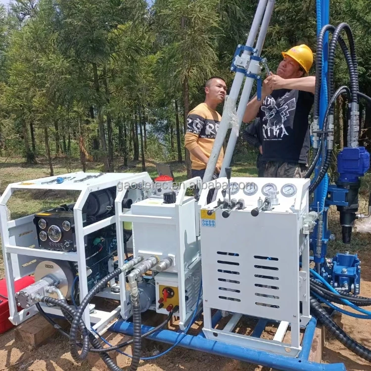 300m Depth Small Portable Manpower Diamond Drill Rig