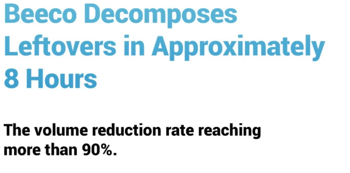 Beeco Mini Food Waste Composter Disposer Machine,Food Waste Disposer ...