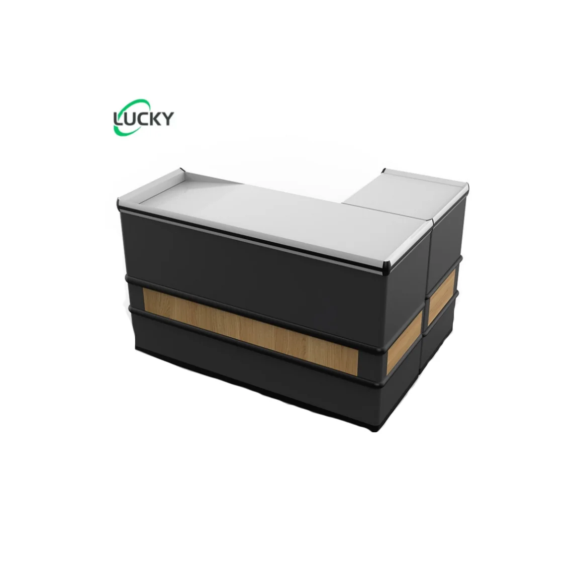 Leke supermarkets corner checkout counter cashier equipment cash ...