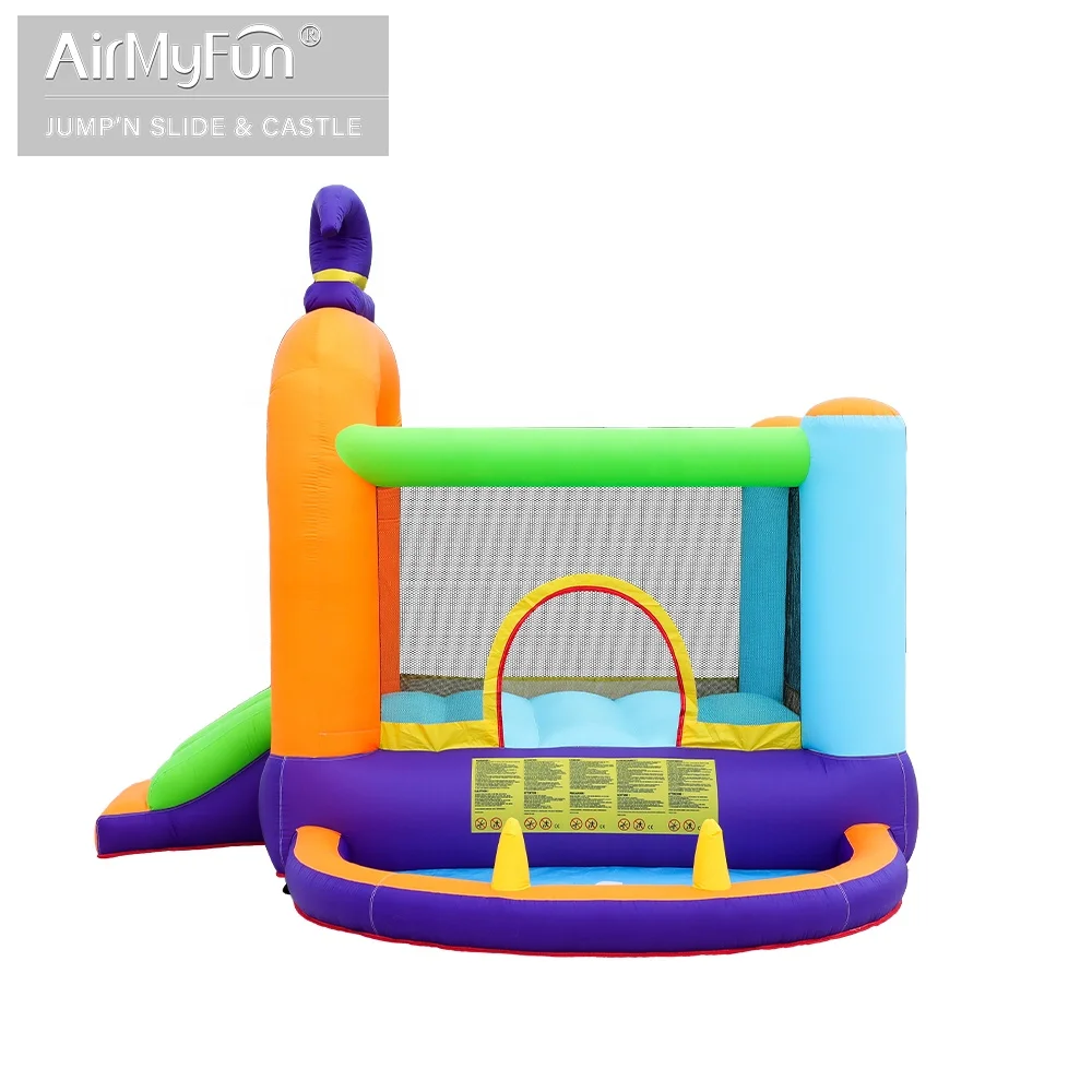 Airmyfun Inflatable Bouncer With Slide Kids Inflatable Bouncy House ...