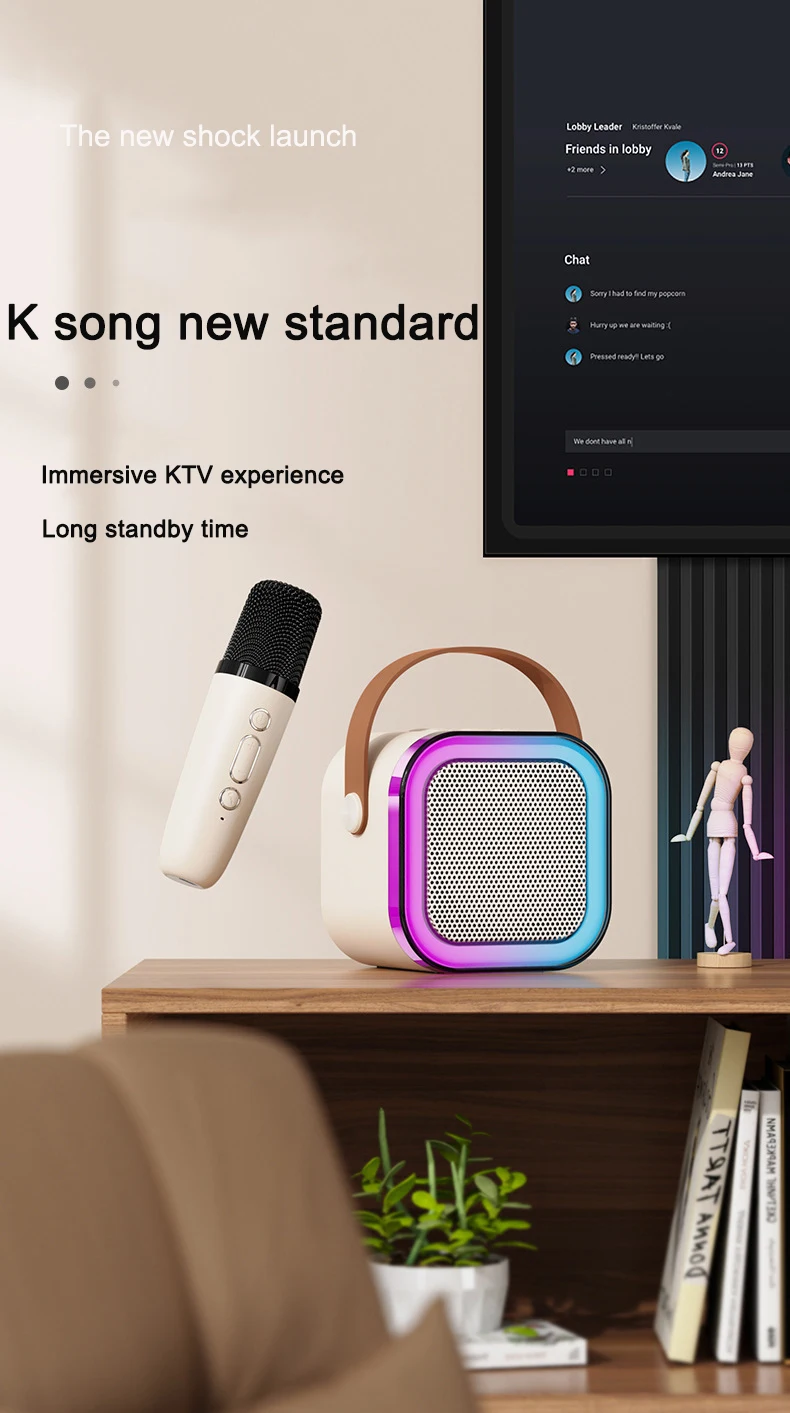 Karaoke Microphone Speaker - Portable & Bluetooth Enabled