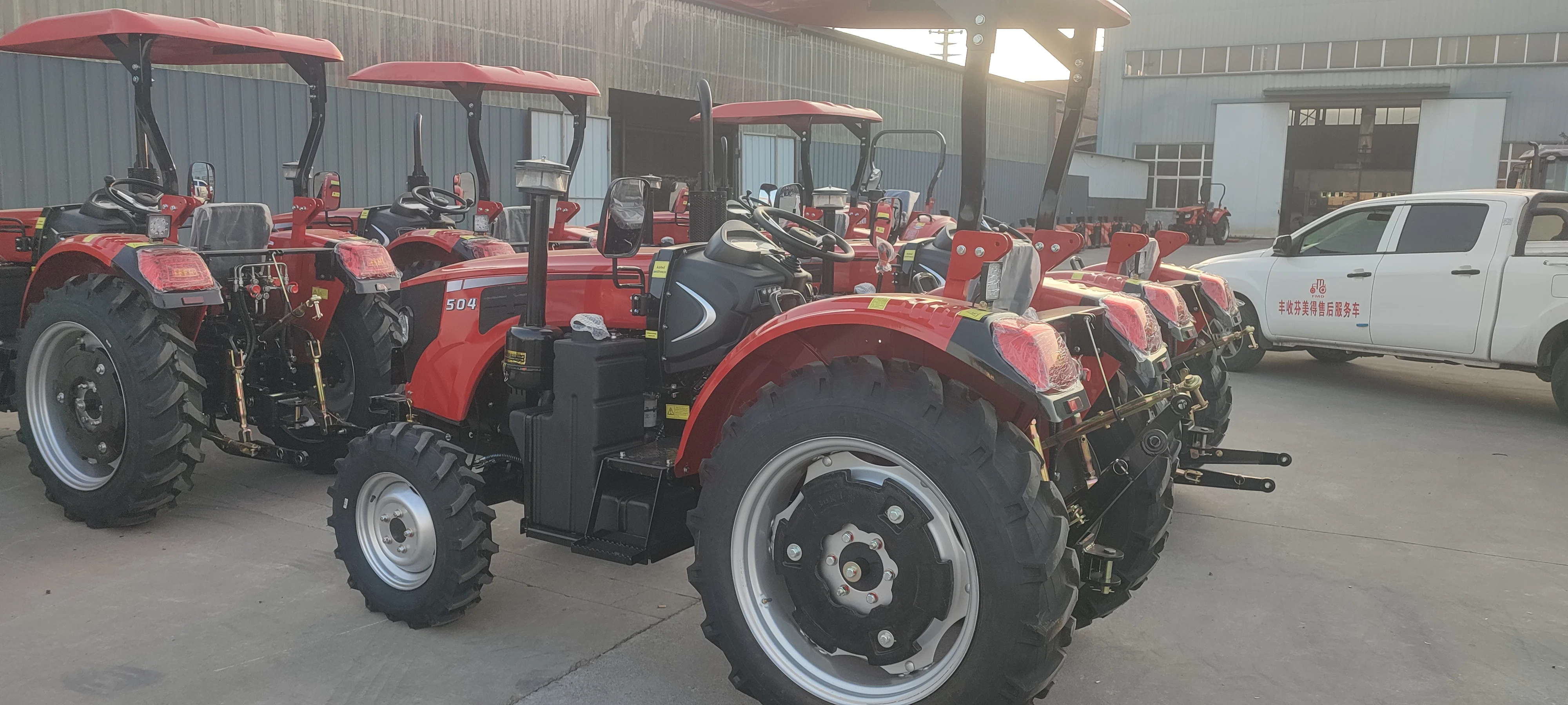 50hp Farming 4wd Tractor 4x4 Tractors With Front End Laoder And Backhoe ...