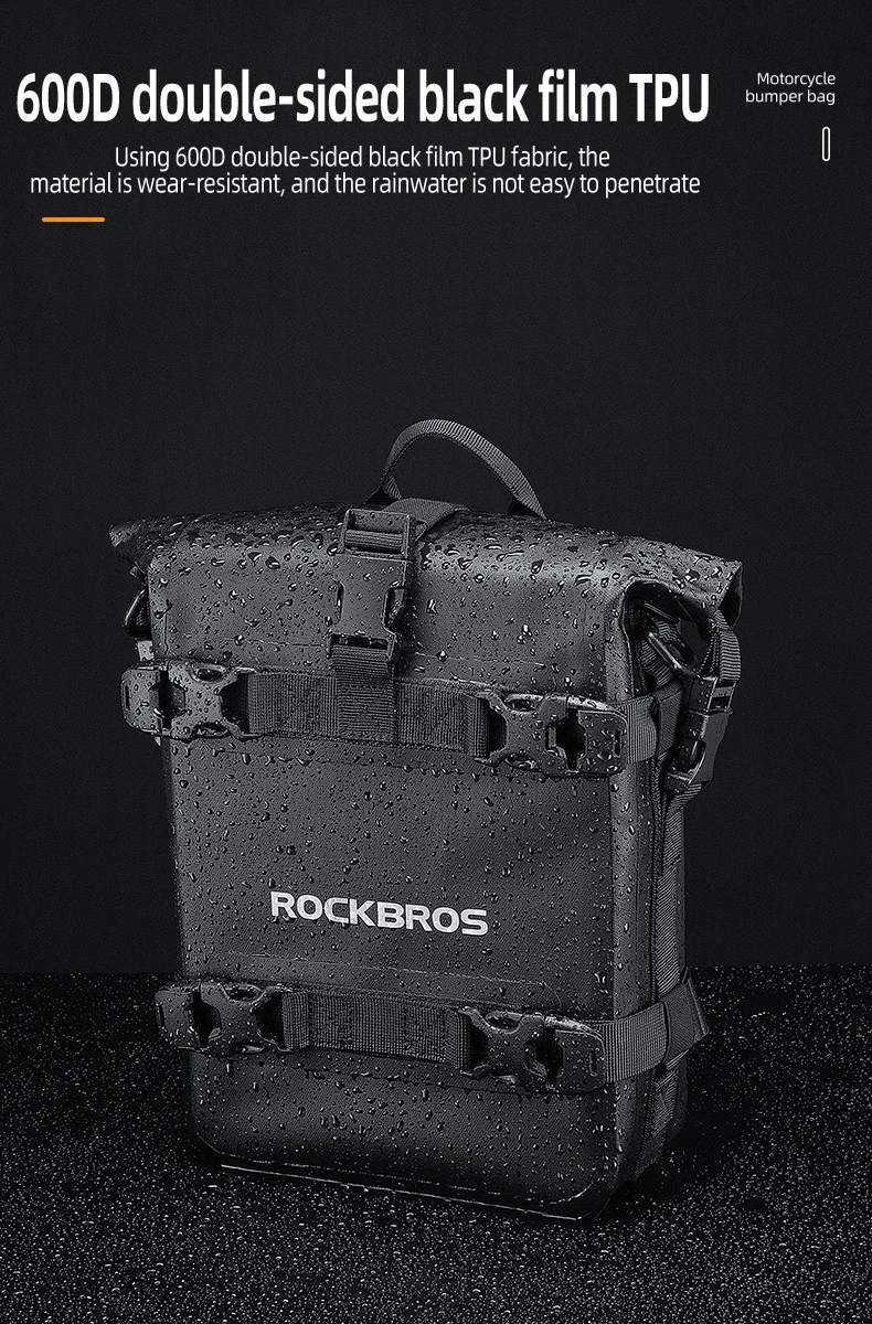 Rockbros Waterproof Motorcycle Side Bag Leather Side Bag For Motorcycle ...