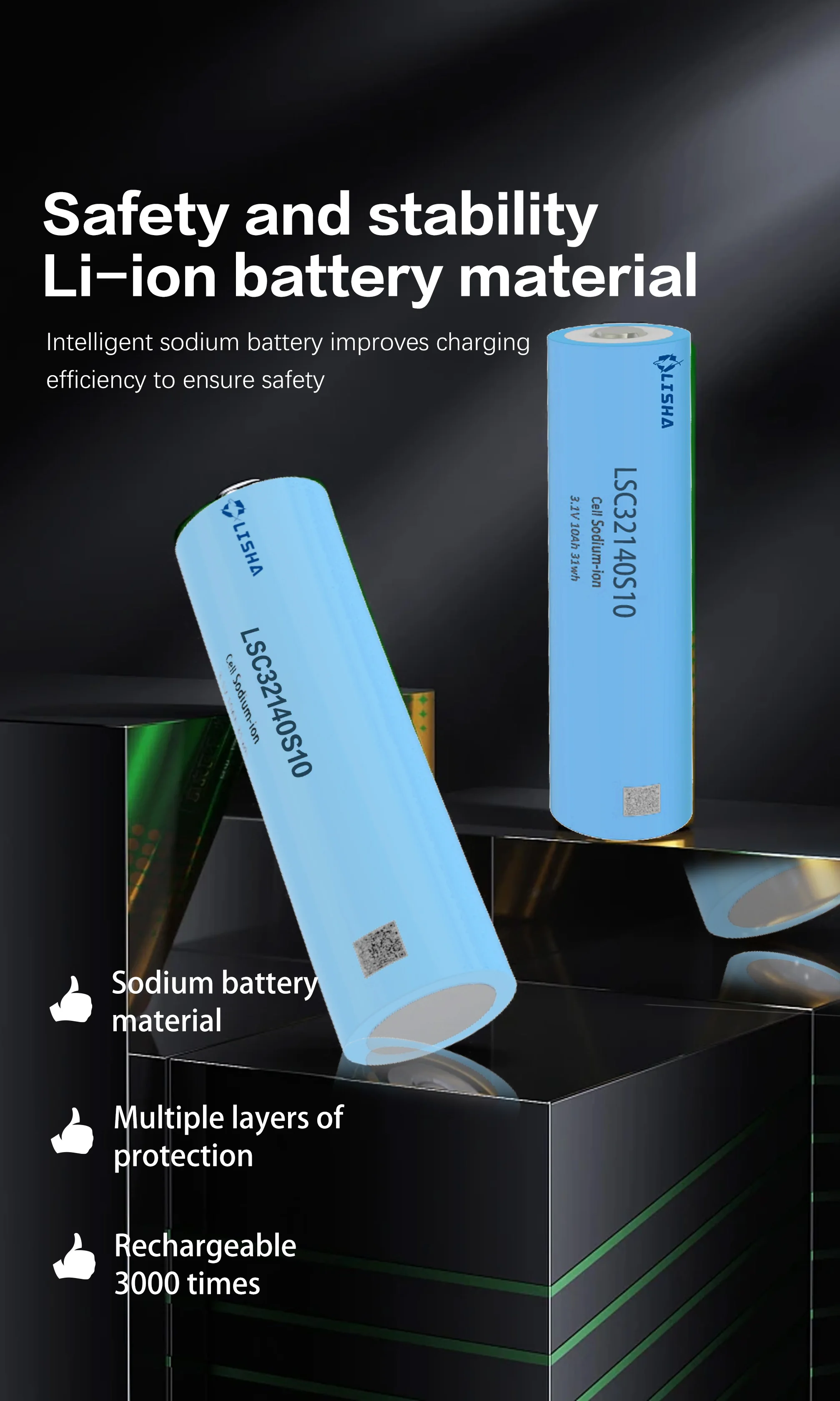 Explosive Models Lisha Low Maintenance Cost 3.1v 10ah Na Ion Battery ...