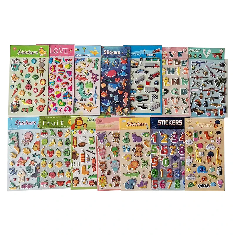 Custom Kawaii 3D Puffy Stickers for Kids - Fun & Decorative