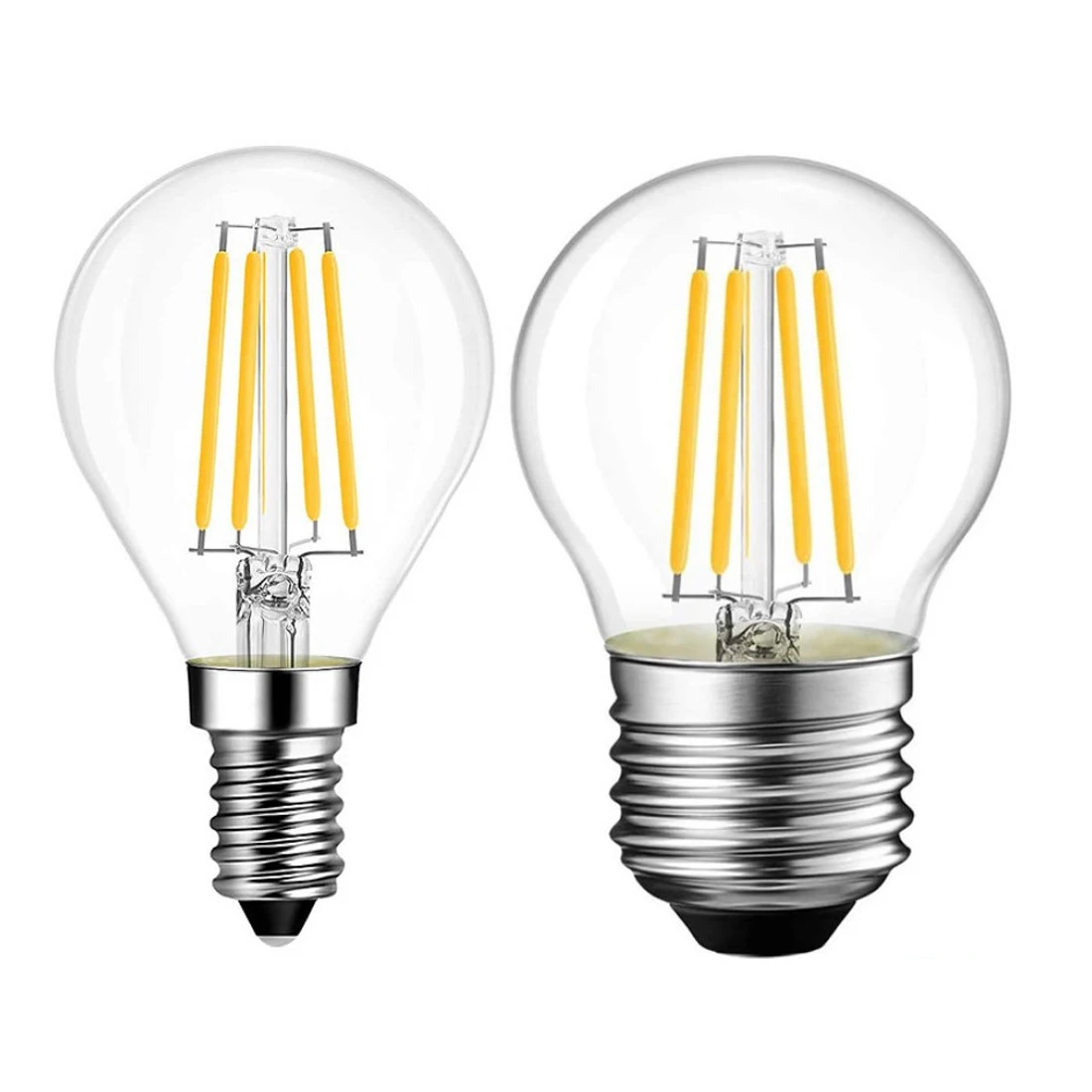 220V Warm White Clear Glass Bulbs - Vintage Edison LED