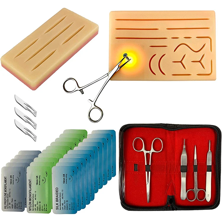 factory customized practice kit skin suture surgical training kit ...