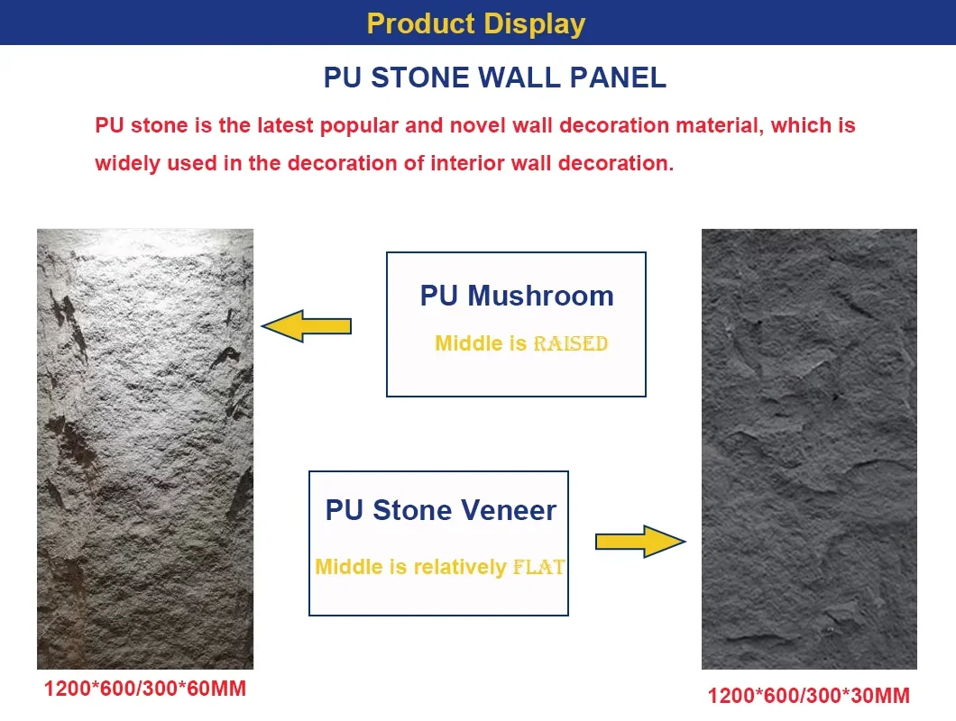 Wholesale Durable Lightweight PU Solid Surface Artificial Stone 3D ...