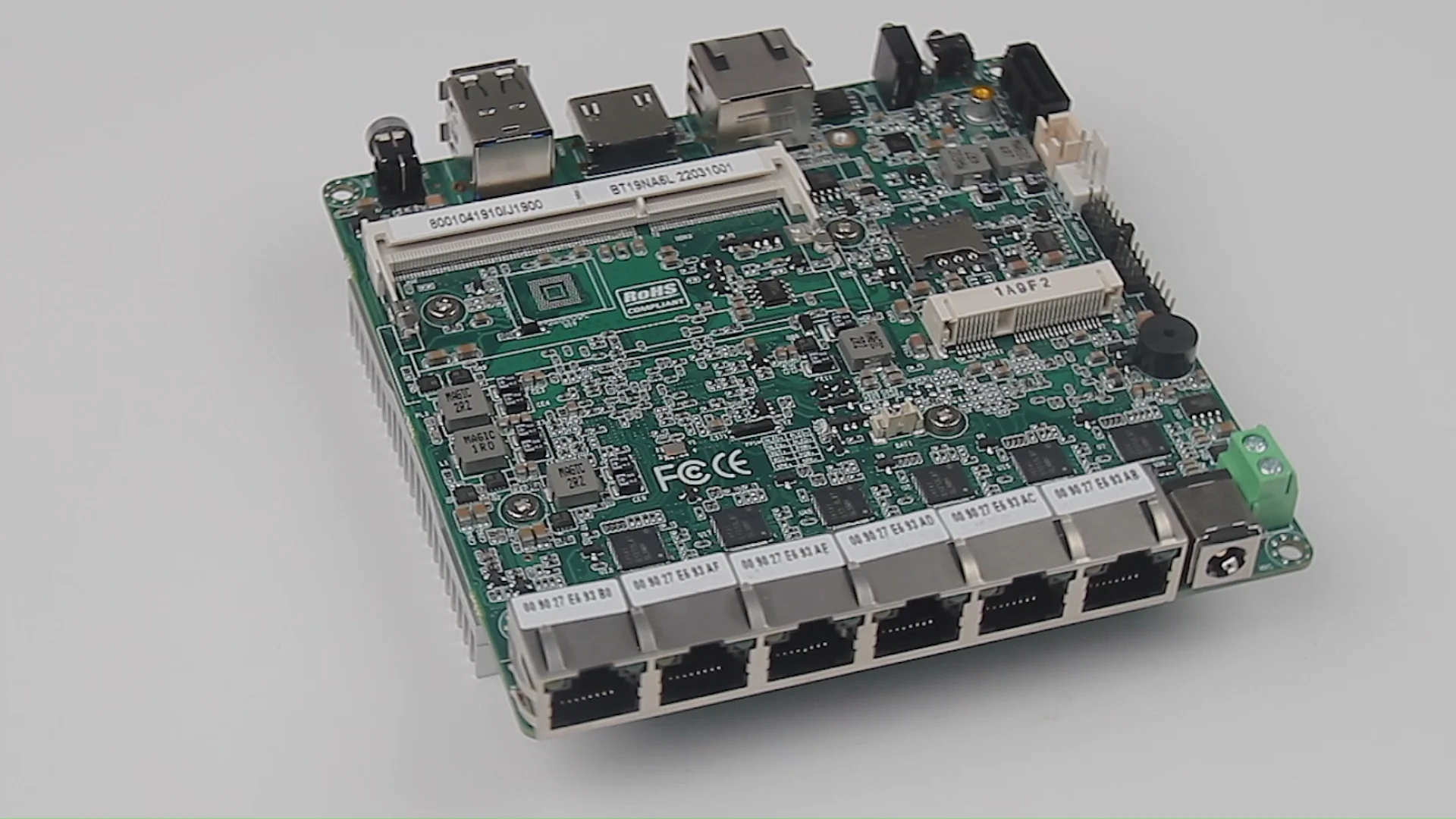 Piesia X86 Firewall Board Thin Client Mini Mainboard J1900 E3845 ...