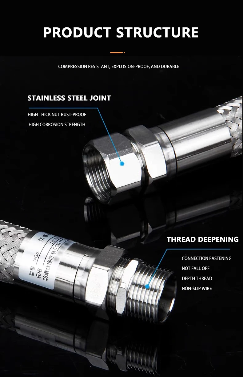 Explosion-proof Corrugated Hose 304 Stainless Steel Explosion-proof ...
