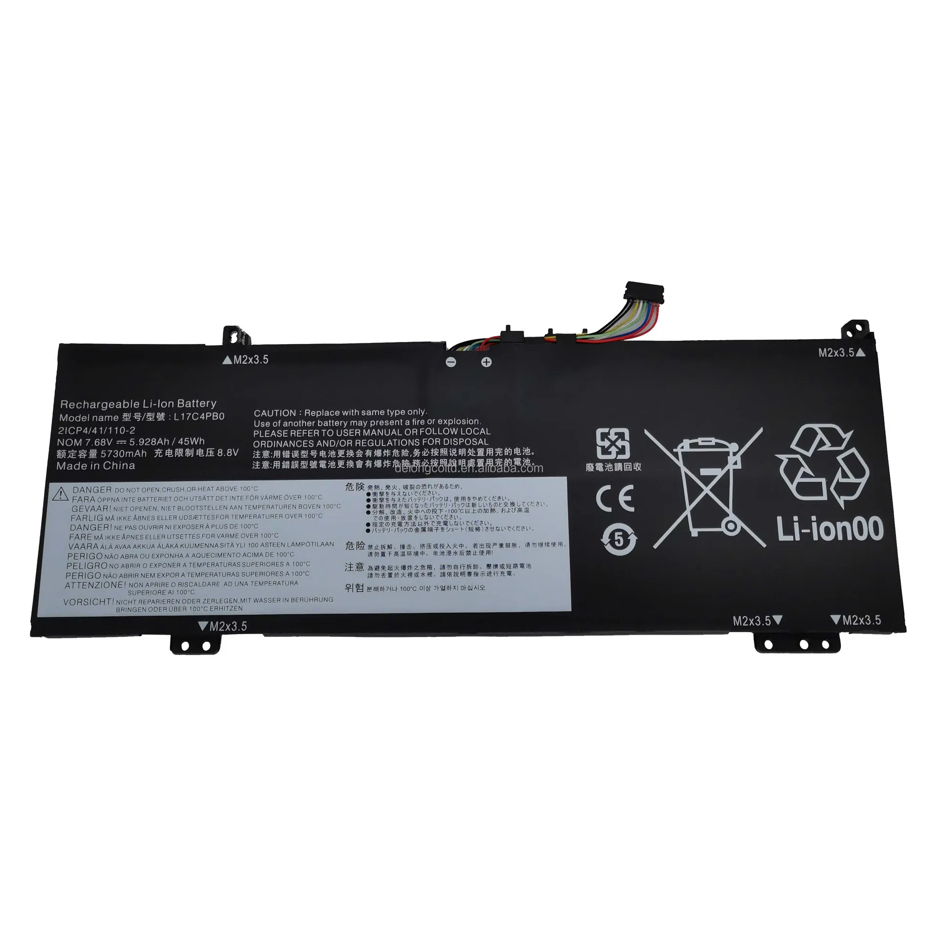 7.68V/ 45Wh New Genuine L17C4PB0 L17M4PB0 Battery for Lenovo Yoga 530 ...