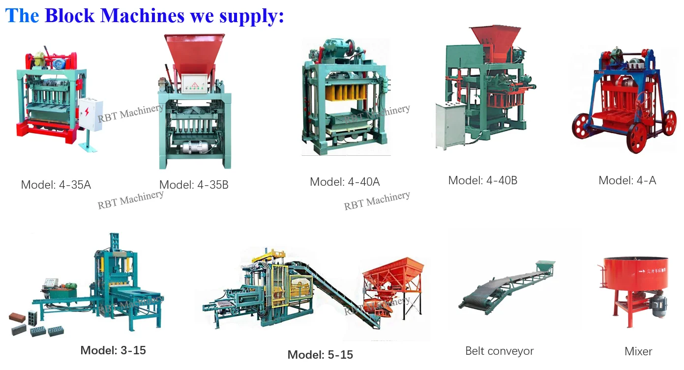 433 Semi Automatic Mobile Concrete Cement Brick Block Making Process ...