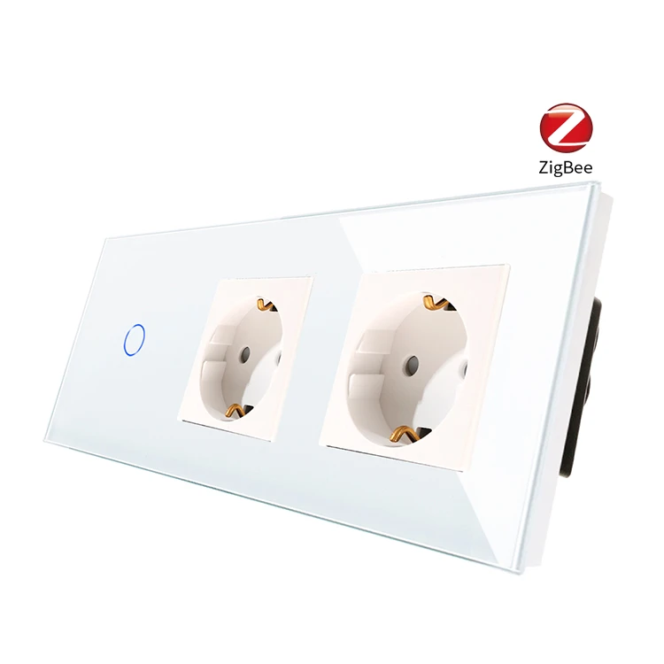 Bingoelec Zigbee 1gang 1way Wifi Touch Switch and Socket EU 16A