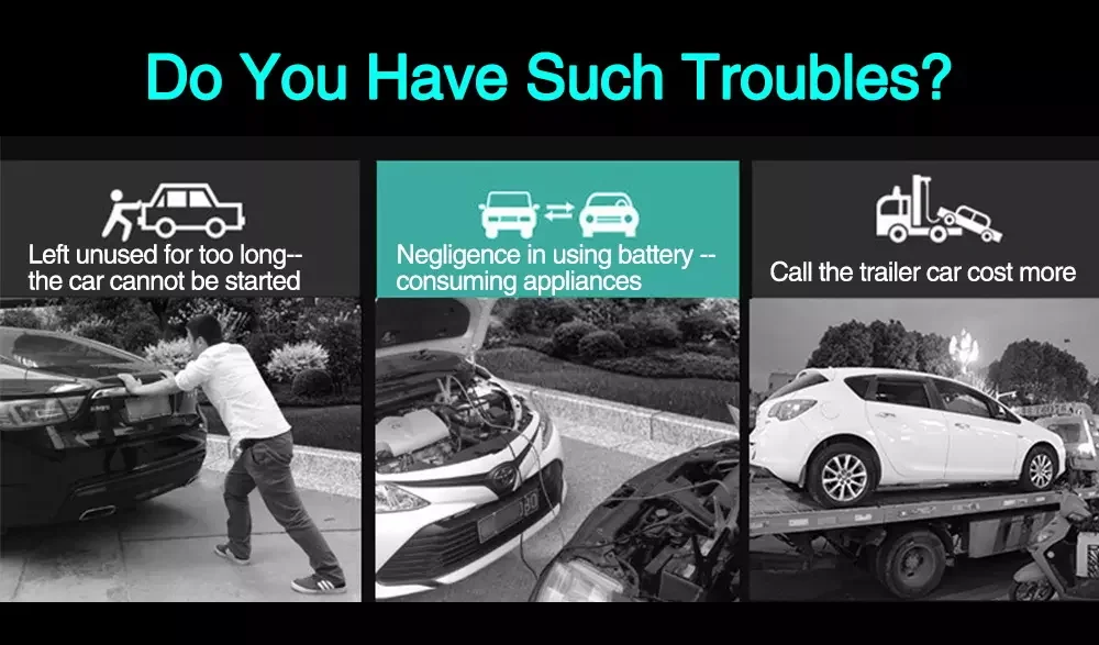 Portable Car Emergency Battery Jump Starter To Jumpstarter 12v 6.0l ...