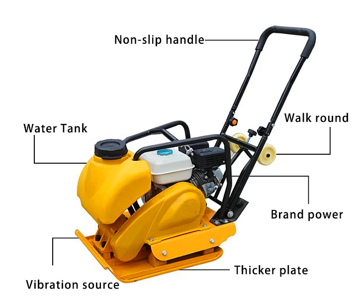 Field Maintenance Portable Muffler Tamping Rammer Road Plate Compactor ...