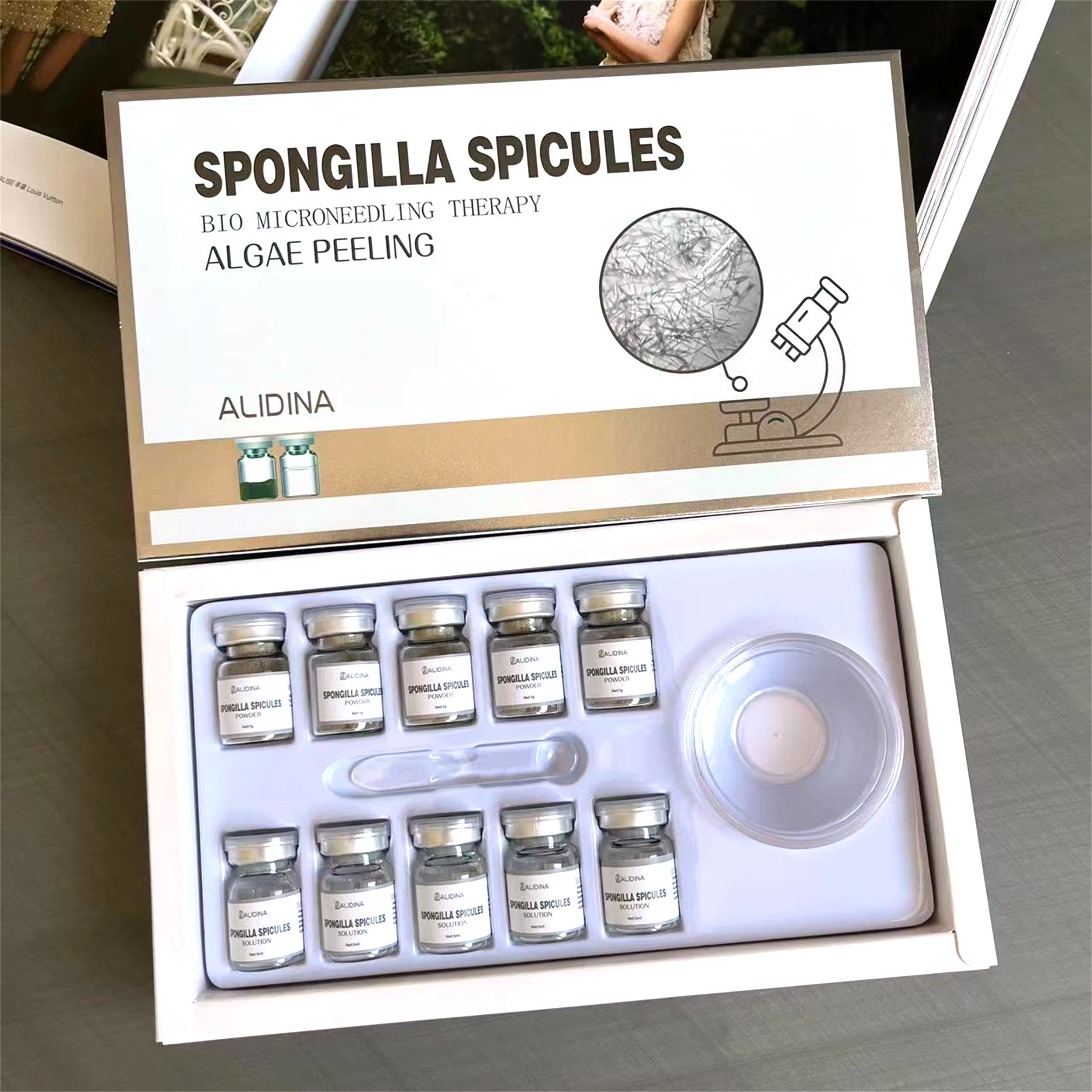 Spongilla Spicule Microneedling Serum for Acne and Melasma - Lightening ...