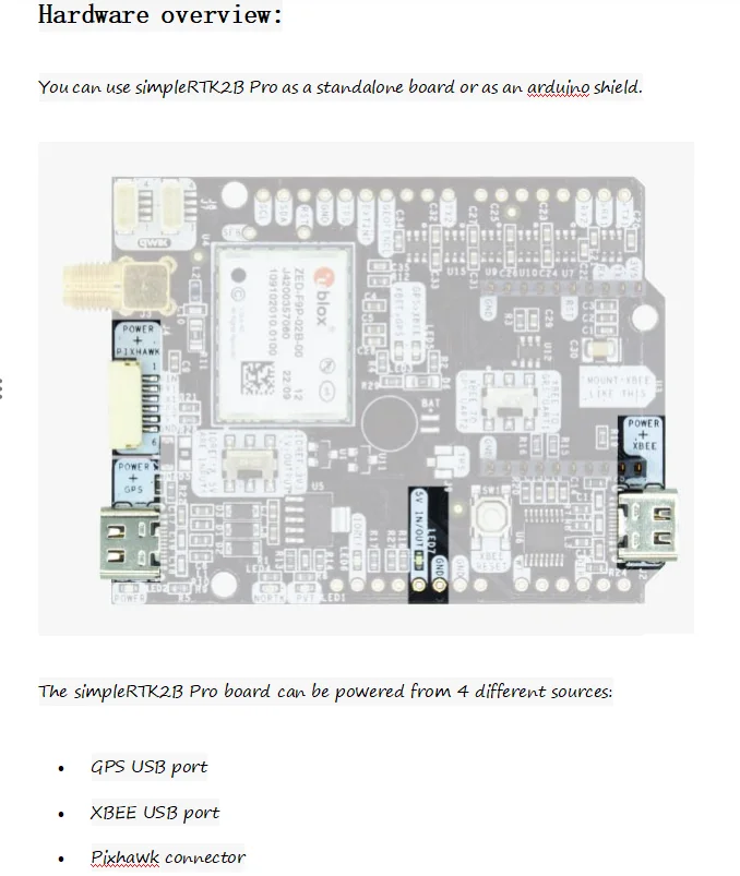 ZED-F9P-02B-00 GNSS High-Precision RTK and Heading Board