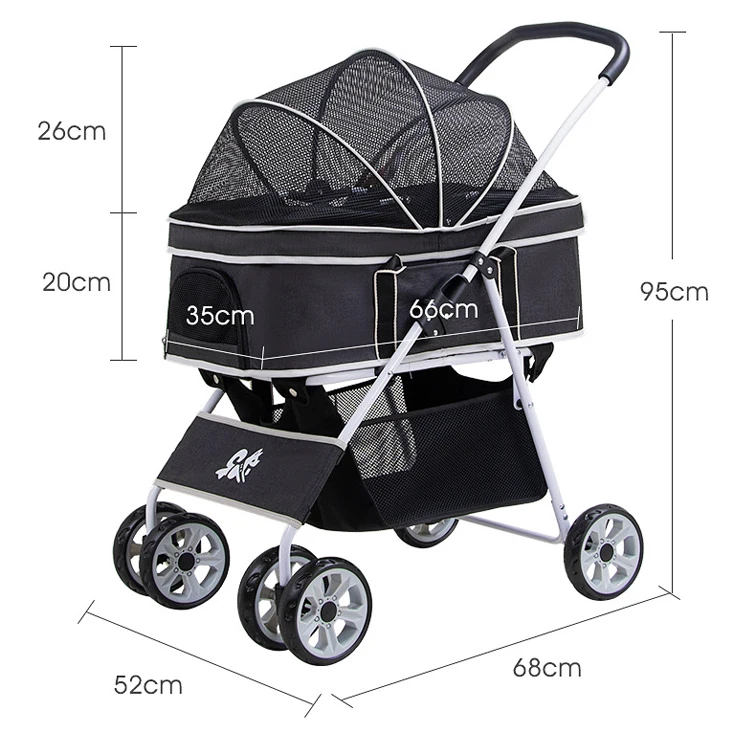 Detachable Separate Dog-walking Pet Strollers Dog Trolley - Buy Dog ...