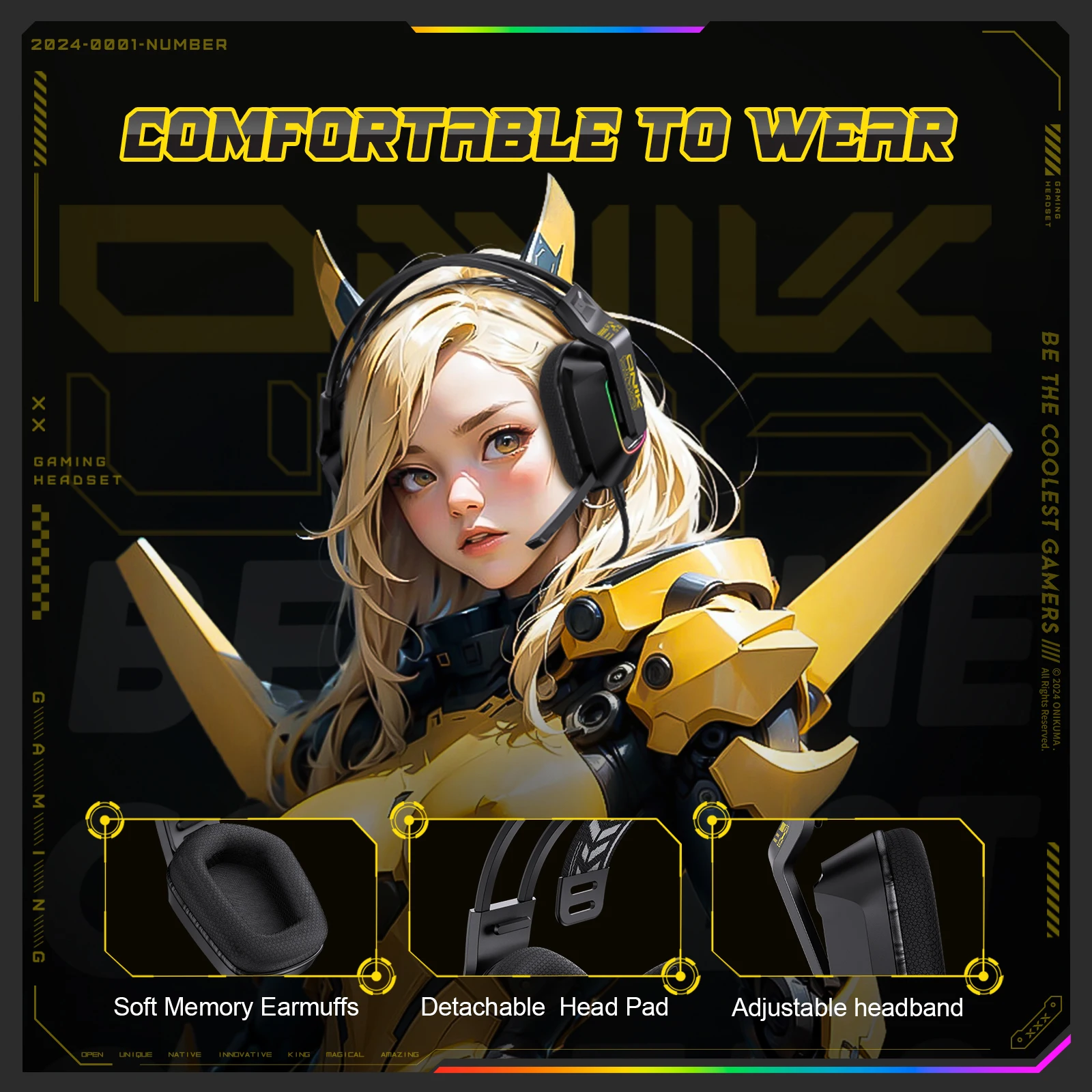 ONIKUMA X13 Gaming Headset - Immersive Audio Experience