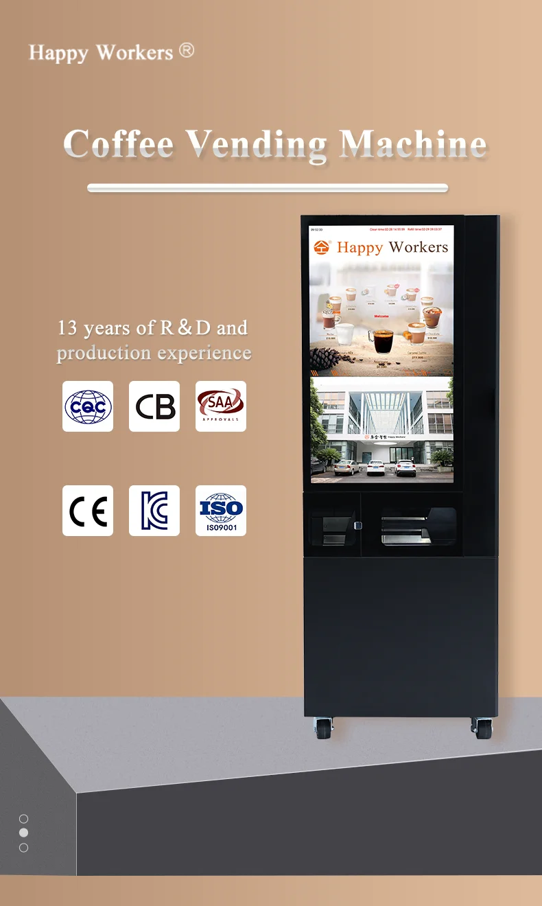 Iced Coffee Vending Machine with Card Payment & Self-service