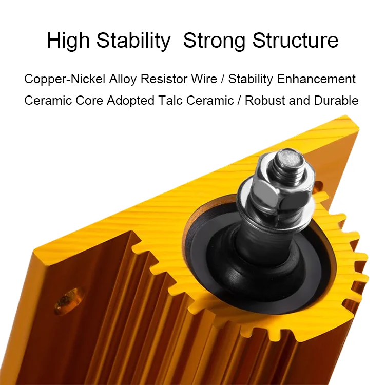 RX24 Aluminum Housed High Power Brake Load Resistors 10W 25W 50W 100W ...