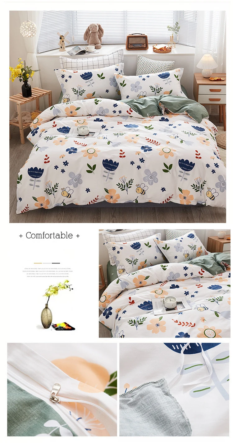 Cartoon Character 100 Cotton Kids Bed Sheet Fitted Sheet Covers 4 Pcs ...