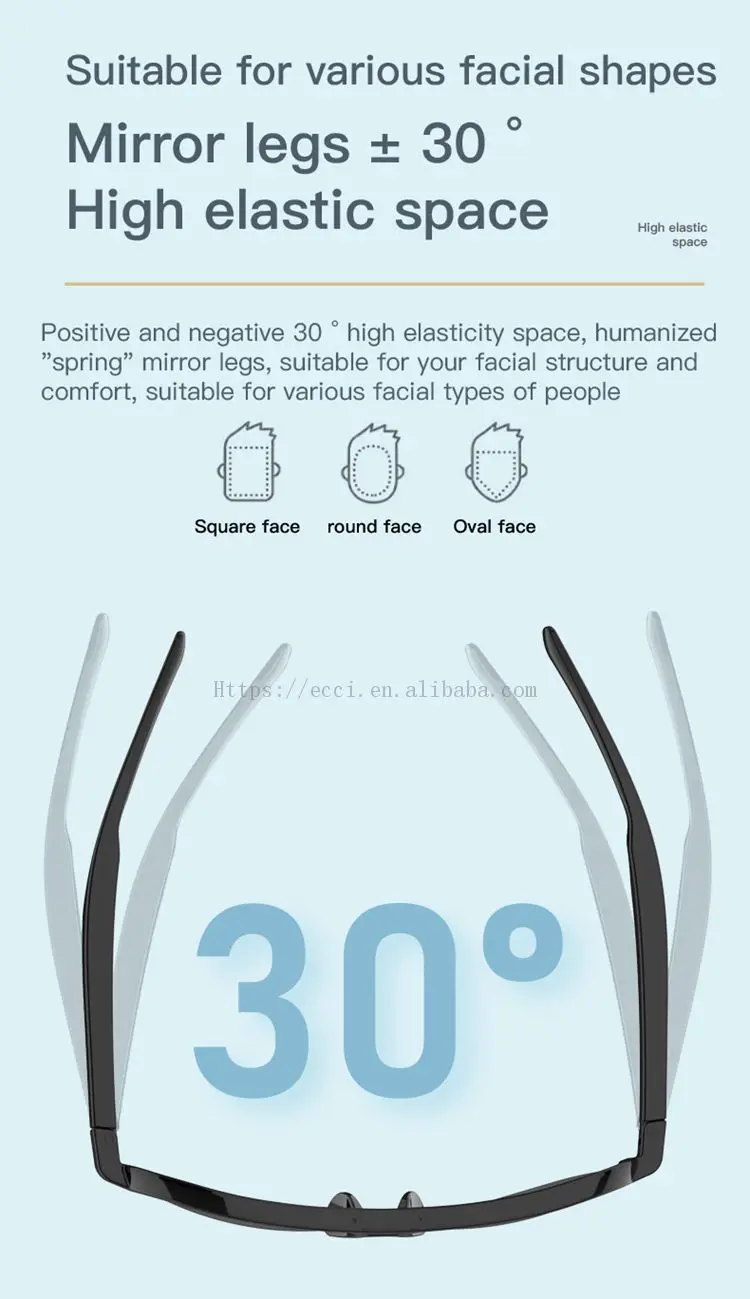 F08 TWS Earphone with UV Resistant Sunglasses - 6-7hrs Playtime