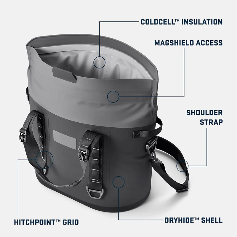 Shoulder Insulated Leakproof Portable TPU Cooler Bag Collapsible ...