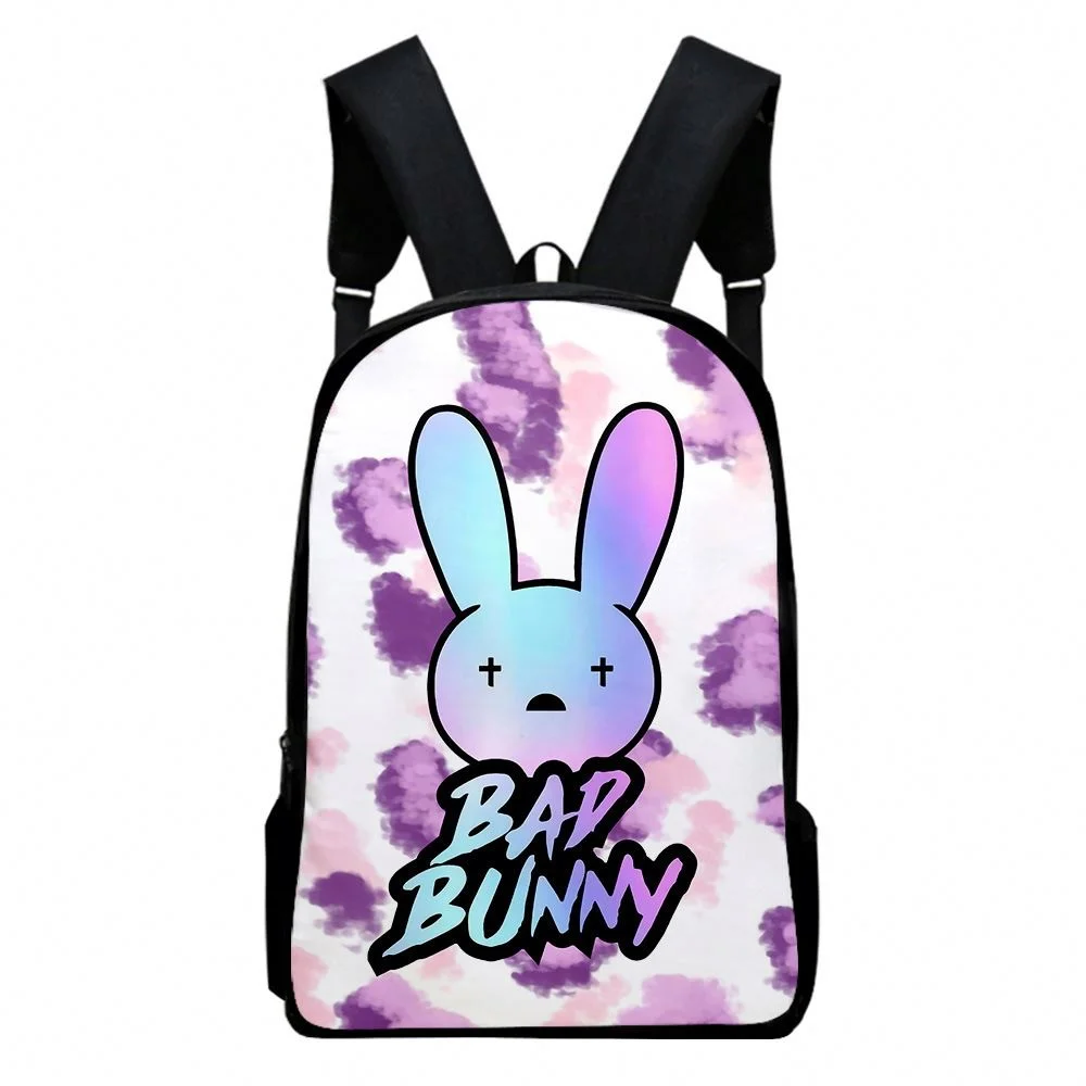 Custom Bad Bunny Karol G Backpack Pattern Printable Boys Girls School ...