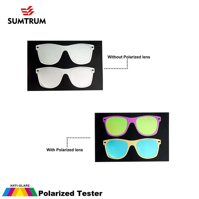 Rainbow Effect Polarization Sunglasses Tester Polarizing Light Tester ...