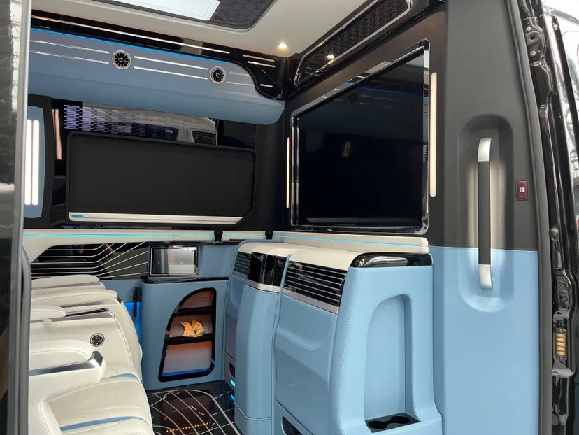 VIP Mercedes Sprinter Van Full Interior Walls Upgrade